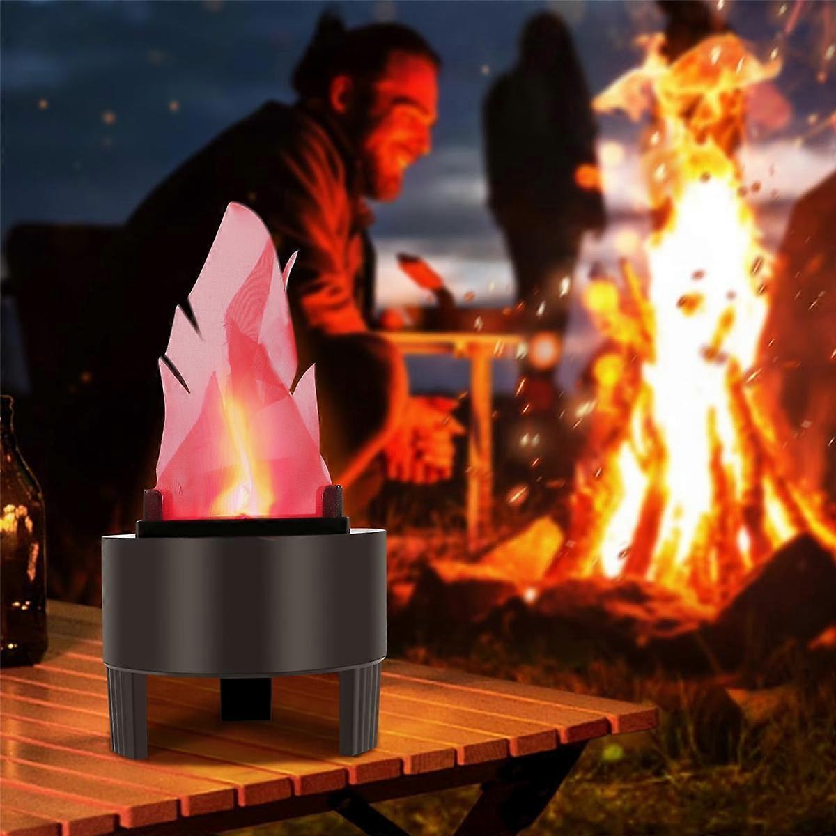 LED Fire Flame Effect Light Artificial Electric Flicker Campfire Lamp ...