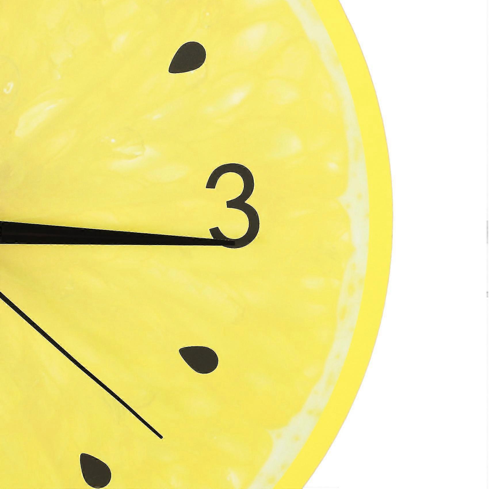 Lemon Fruit Wall Clock Lime Modern Kitchen Clocks Home Decor Living ...
