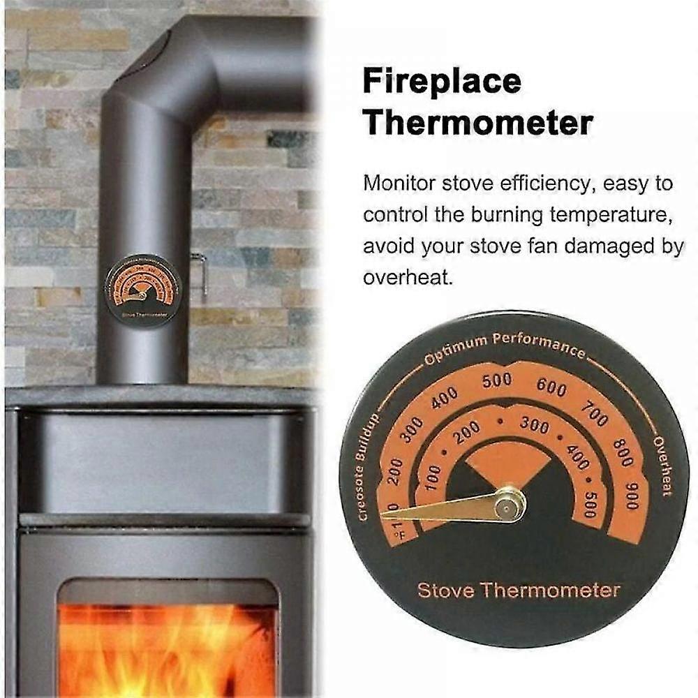 Magnetic Stove Thermometer Wood Stove Pipe Thermometer Home Gauge ...