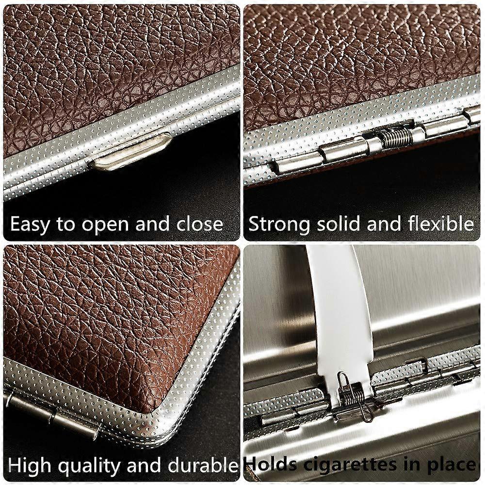 Cigarette Case for Men Holds 20 Cigarettes Case Box Vintage Hard Metal ...