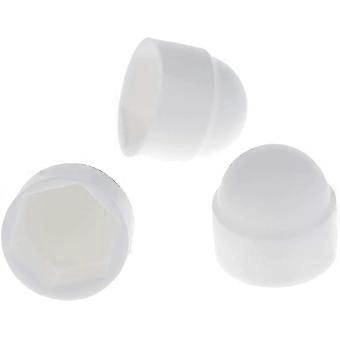145 st Bult dome täcklock, mutter skydd lock Vit plast mutter och bult ...