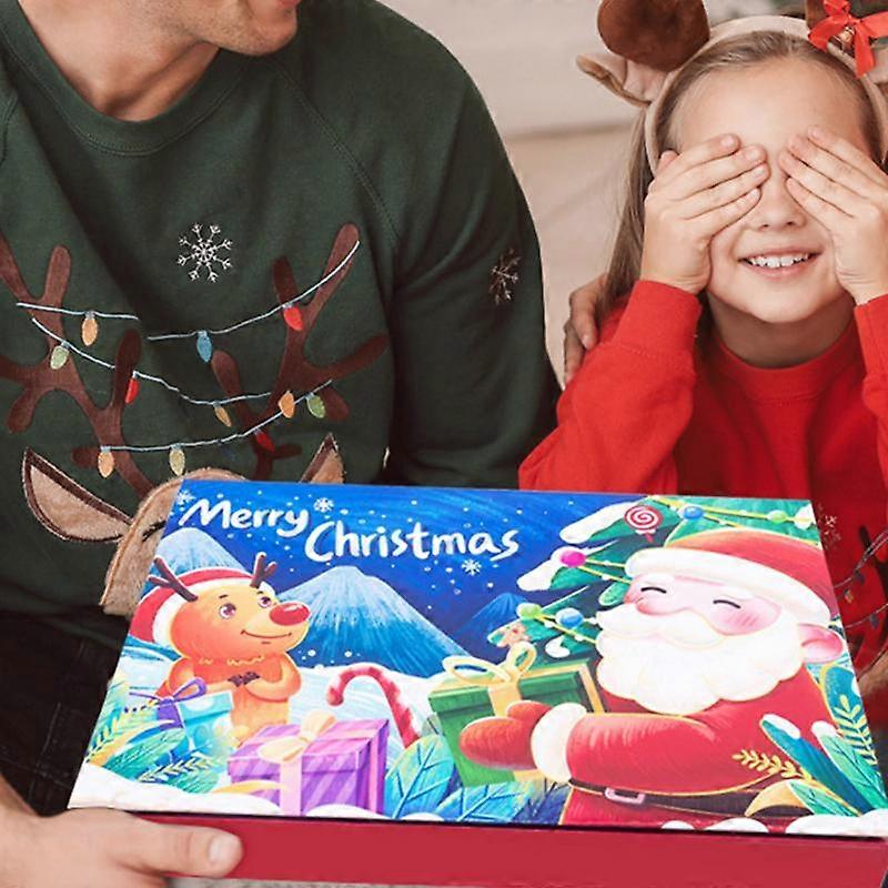 Christmas Countdown Box 24 Days Christmas Advent Boxes Empty Fillable ...