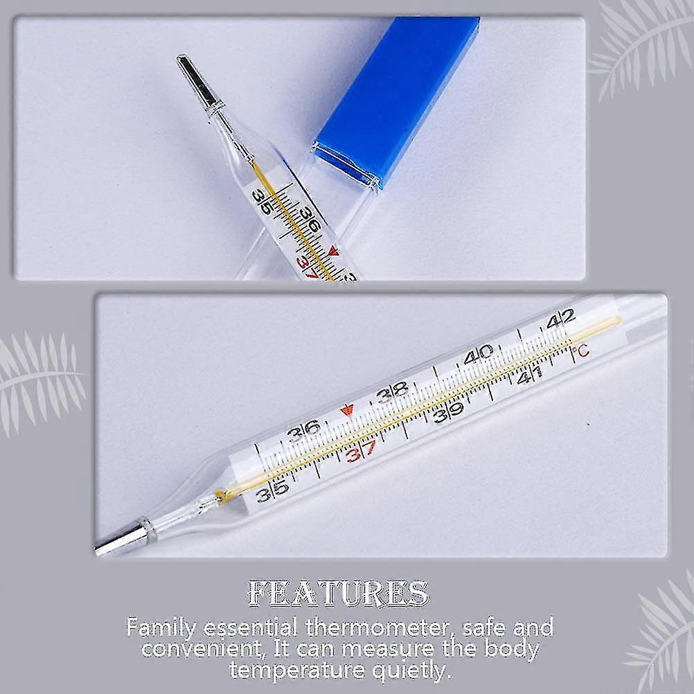 2 Pcs Old Fashioned Glass Glass Oral Temperature Testing Tools Home ...