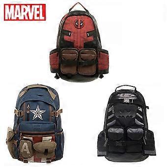 Marvel Avengers Deadpool Batman Captain America Backpack Anime Cartoon ...