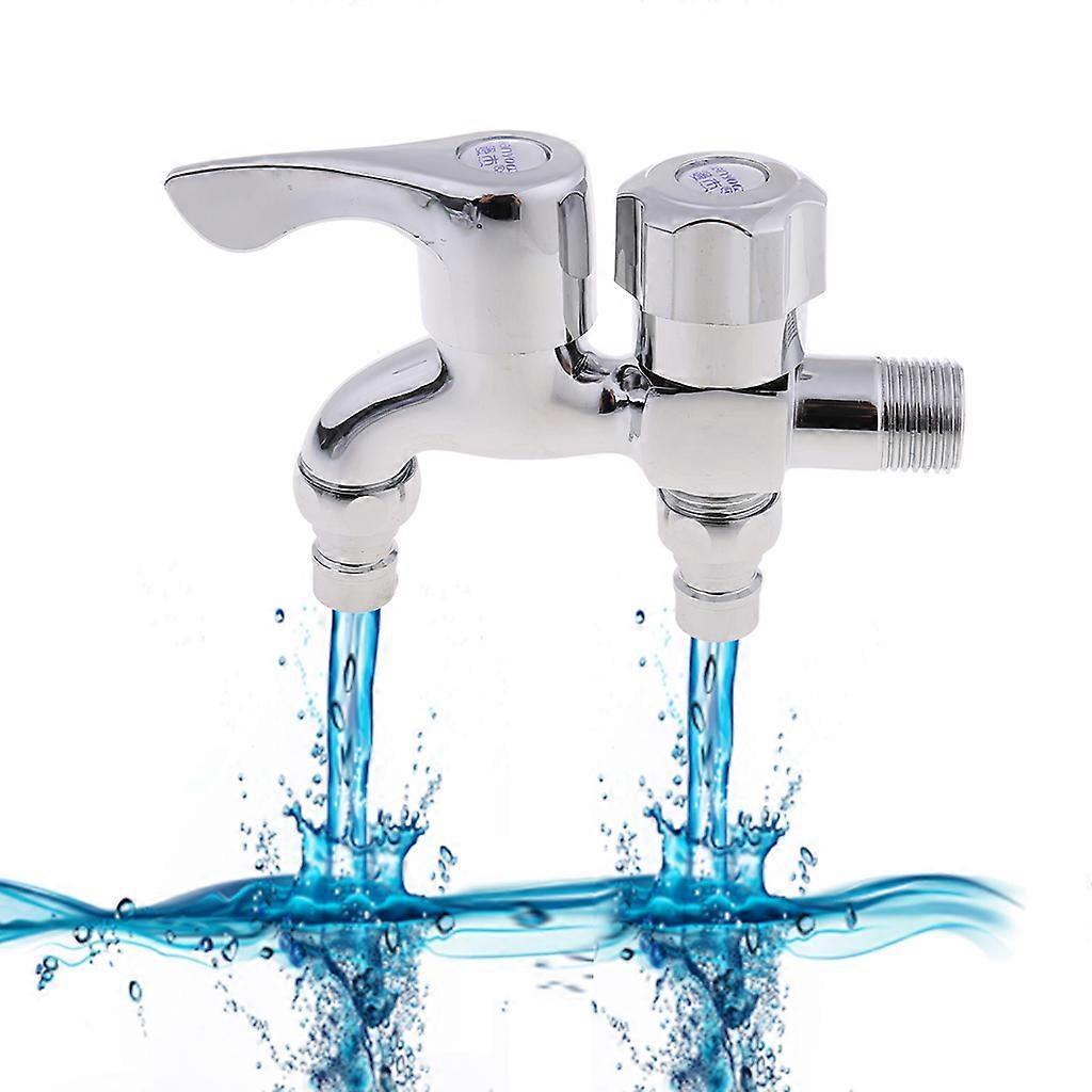 Multifunctional Washing Machine Faucet Double Outlet Dual Connector ...
