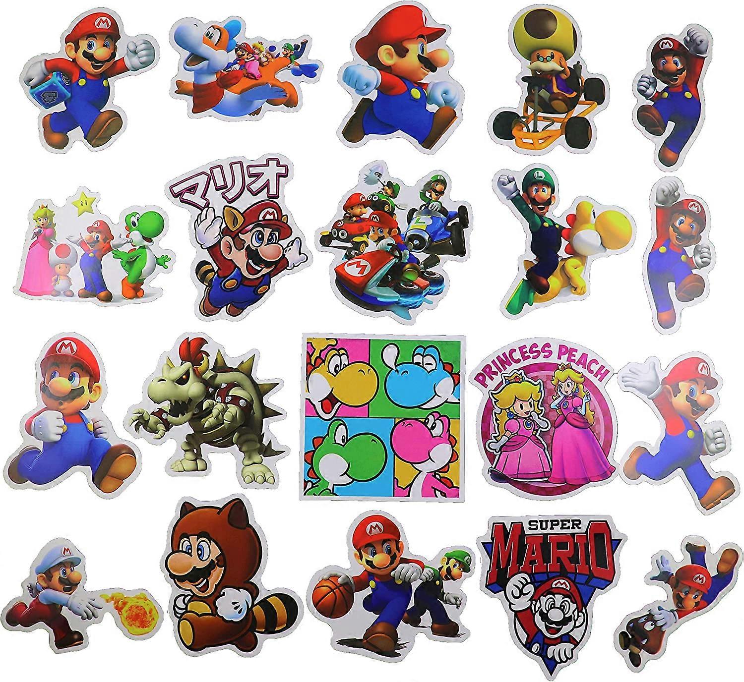 112pcs Super Mario Merchandise Stickers, Vinyl Sticker for Laptop Water ...