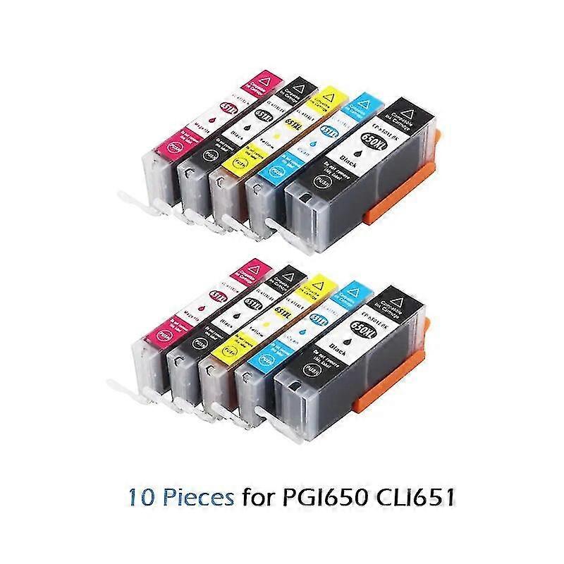 high quality10pcs Pgi 650 Cli 651 Compatible Ink Cartridges For Canon ...