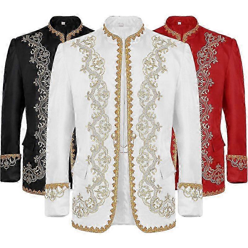 Medieval Gothic Costume for Men Baroque Cosplay Embroidery Palace ...