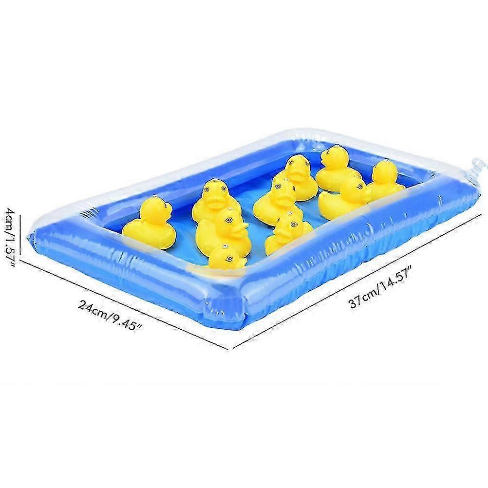 Pool Duck Fishing Toys Games Magnetic Floating Toy Inflatable Pond ...