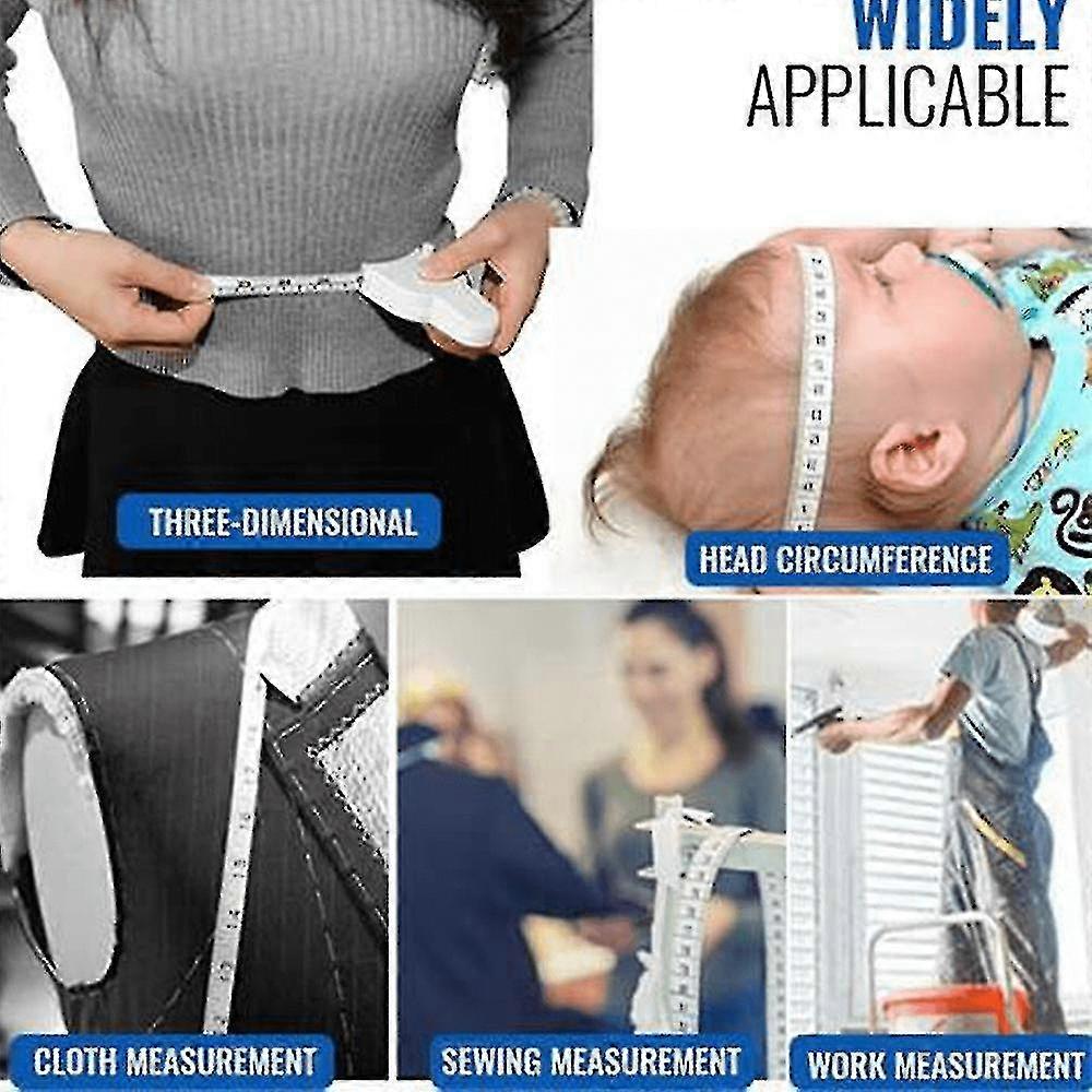 1.5m Double-sided Self-tightening Measuring Tape Scale For Body Waist ...