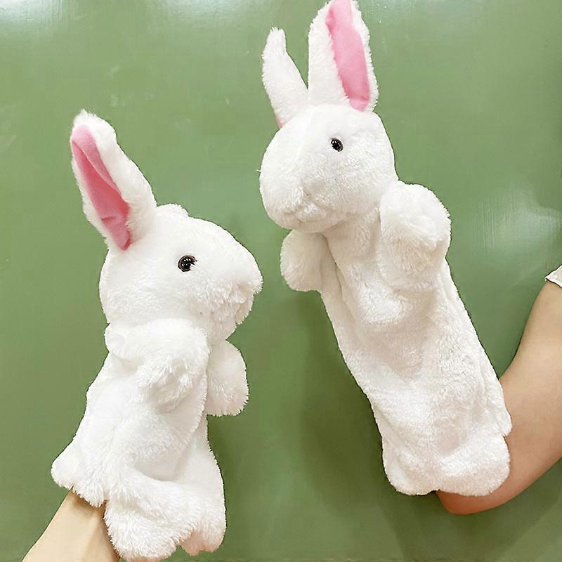 Animal Hand Puppets Bunnies Hand Puppet Set Stuffed Animal Plush Toy ...