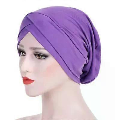 New Women Muslim Beads Cap Hat Bonnet Turban Headscarf Wrap Cap Hair ...