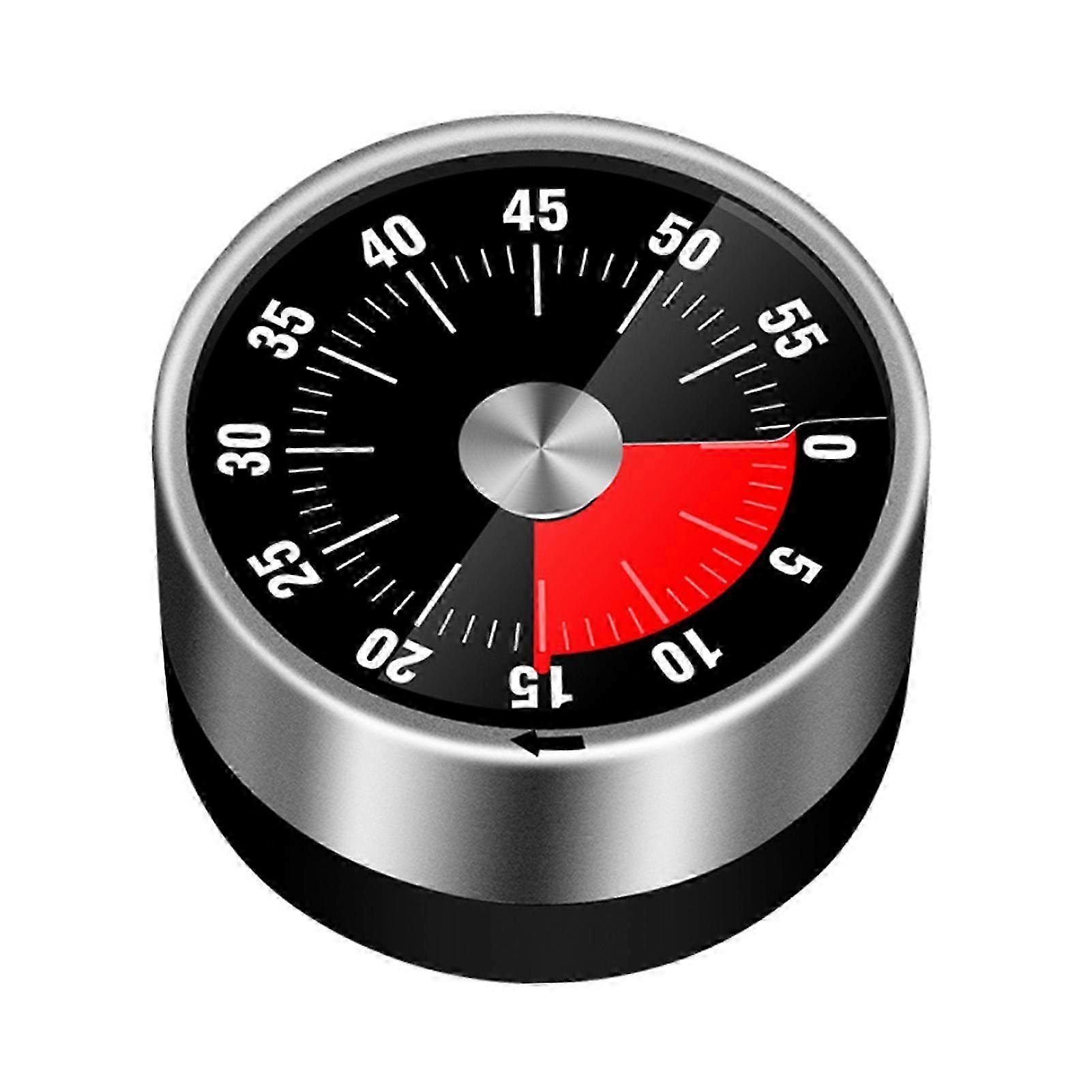 Magnetic Mechanical Kitchen Timer - 60 Minute Visual Countdown Timer with Loud Alarm for Kids ...