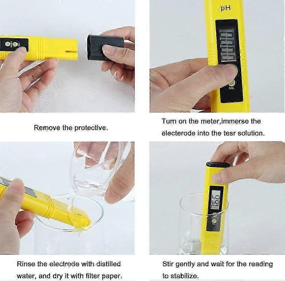 Professional Ph Tester, Auto Calibration Function and 0.00-14.00 ...