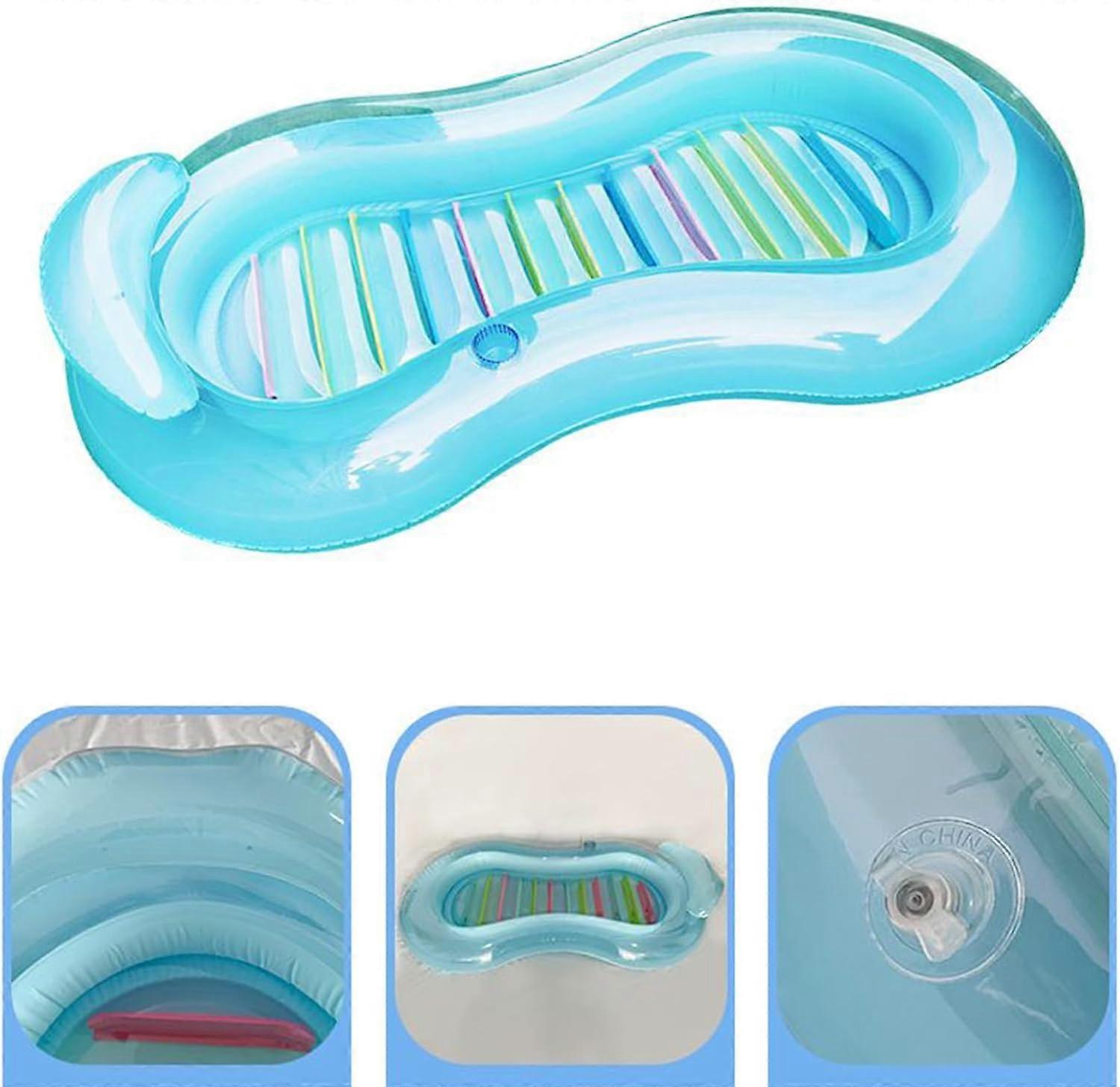 Inflatable Pool Lounger, Sunbathing Float for Adults, Outdoor Activity ...