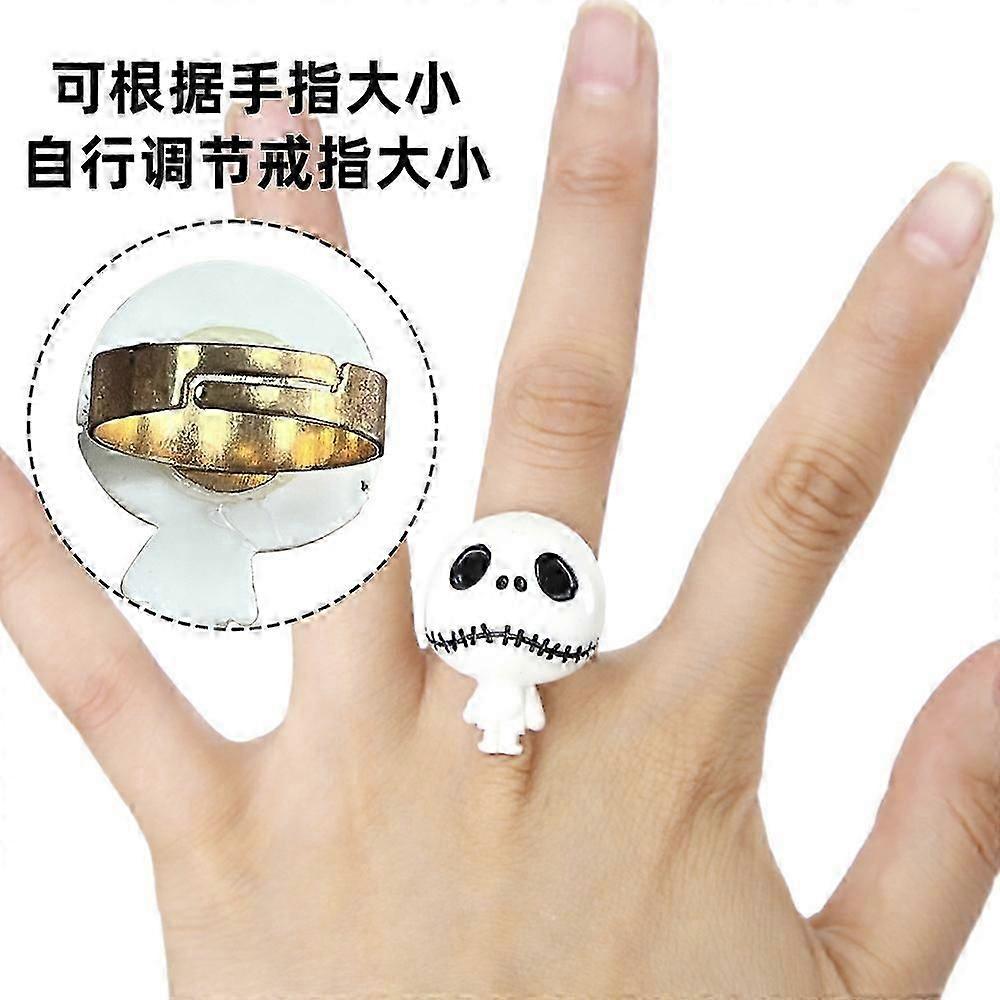 Halloween ghost ring set children's adult ghost party decoration ...