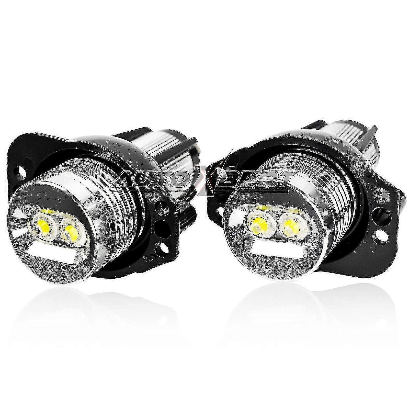 2X LED Angel Eyes For BMW E90 E91 XENON WHITE Parking Light For BMW ...
