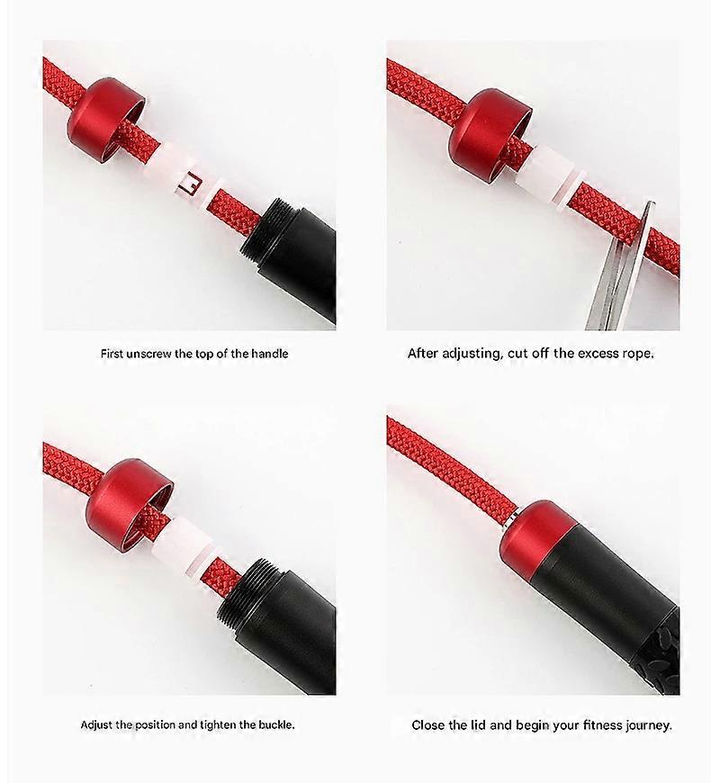 3 Meters Heavy Bearing Skipping Rope Gym Exercise Jump Rope Aluminium ...