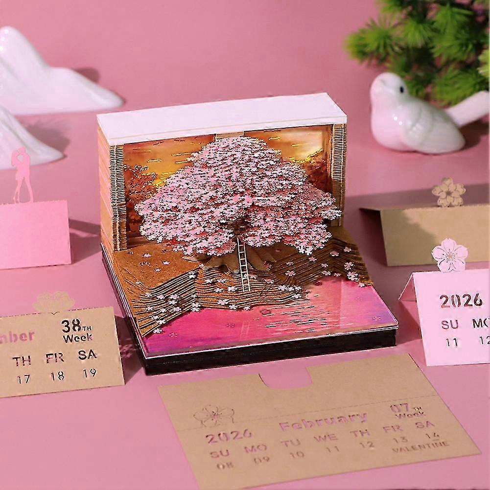 3D Art Calendar Memo Pad 2026 2026 Weekly Planner Clear Layout Great ...