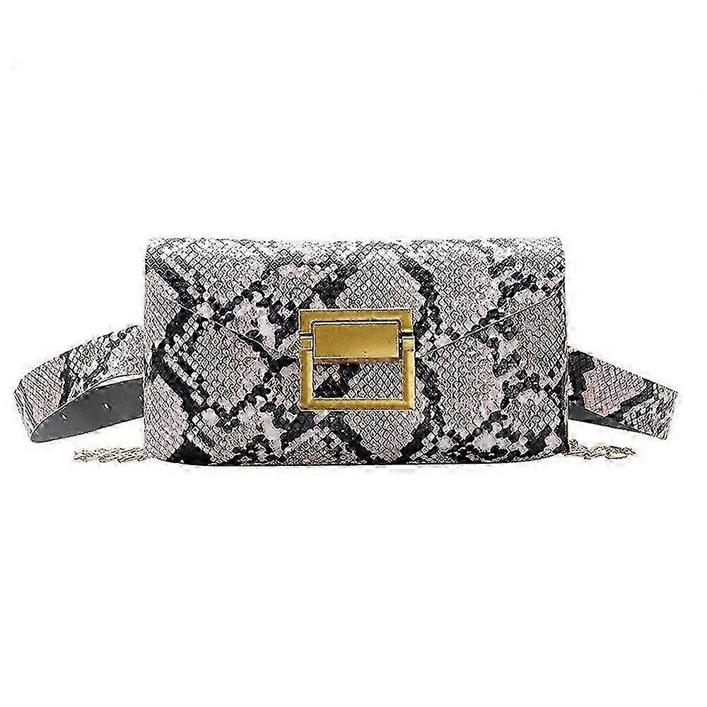 Fashion Women Bag Snake Skin Print Pu Leather Shoulder Bag Crossbody ...