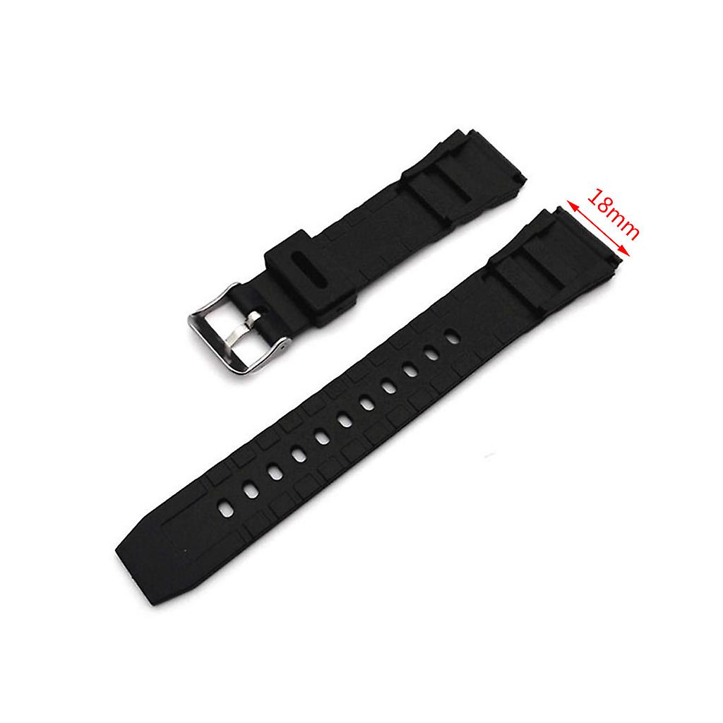 Silicone Rubber Watch Strap Band Deployment Buckle Diver Waterproof ...