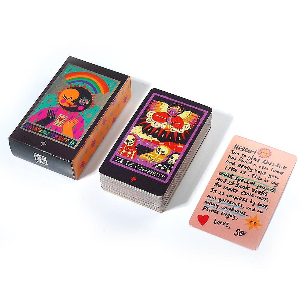 The rainbow tarot 78-card deck by sonialazo divination fortune telling ...