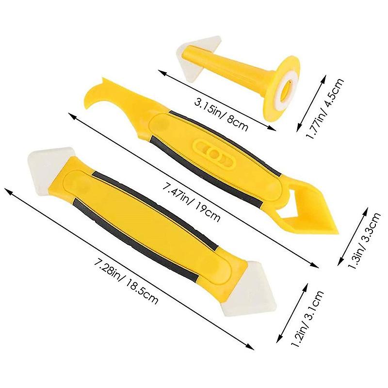 Caulk Tool Kit, 20Pcs/Set Plastic Sealant Spreader Glass Glue Caulking ...