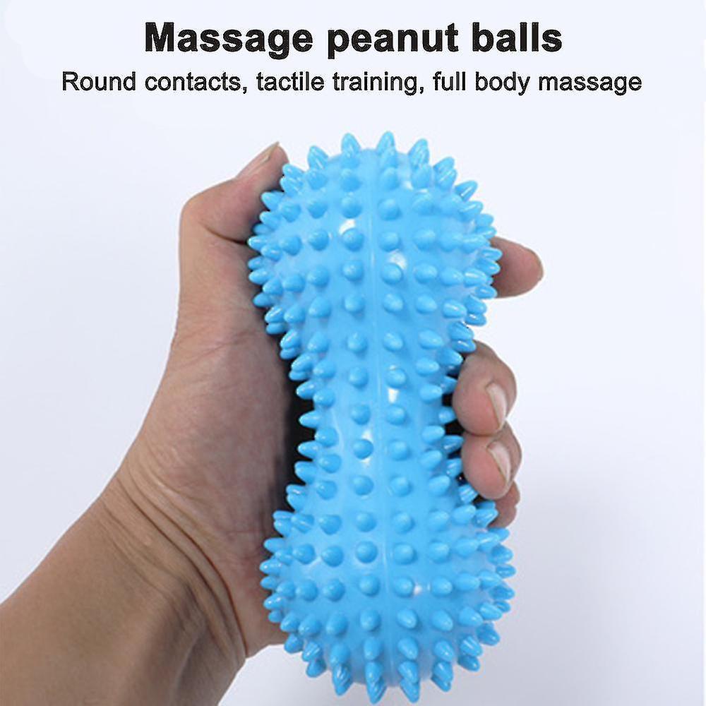Spike Peanut Roller+hedgehog Foot Massage Ball Set-muscle Deep Tissue ...