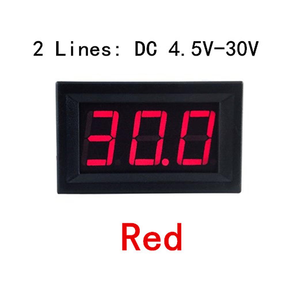 Mini Digital Voltmeter Dc 4.5v To 30v Voltage Panel Meter Red/blue ...