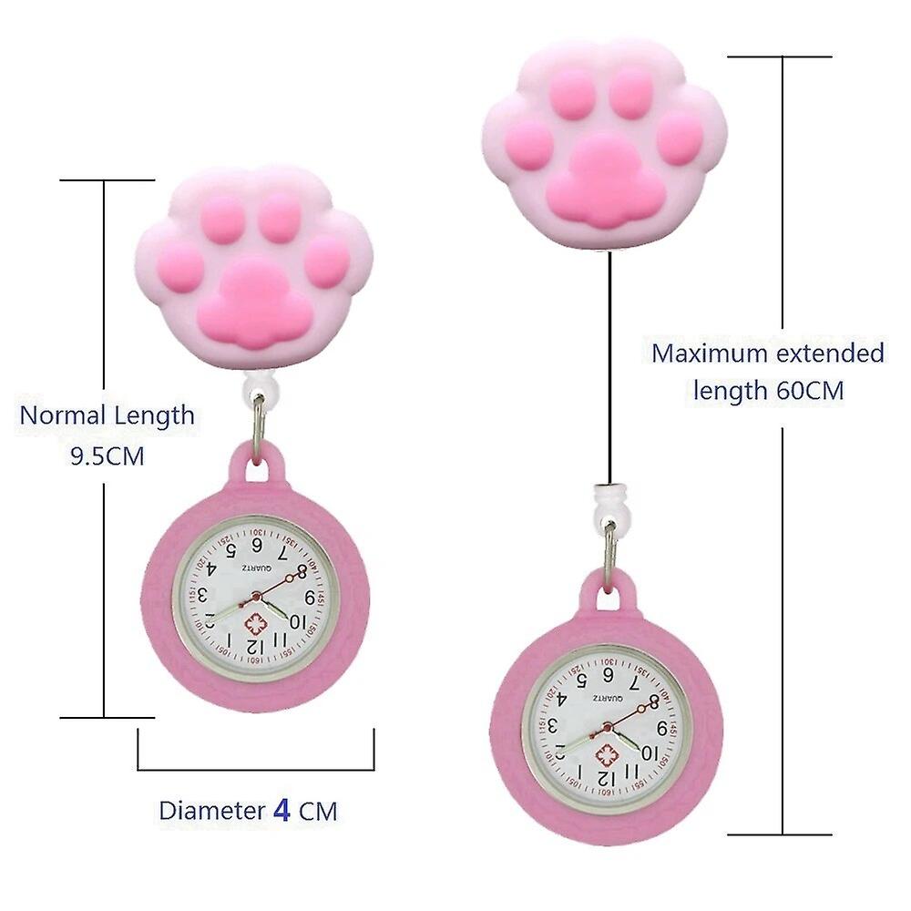 Colourful Lovely Cat Claw Retractable Footprints Nurse Doctor Women ...