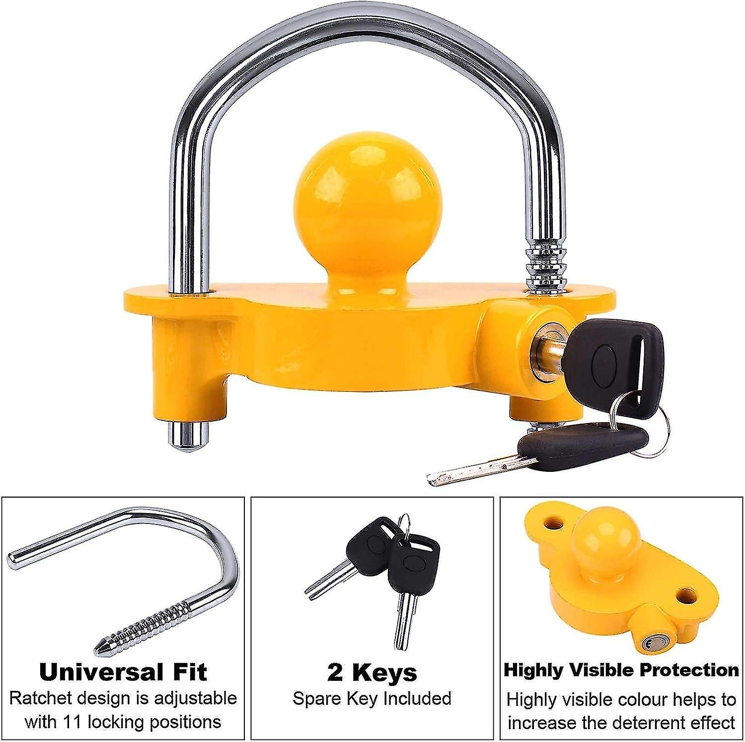 Trailer Lock Trailer Hitch Lock Trailer Padlock Universal Caravan ...