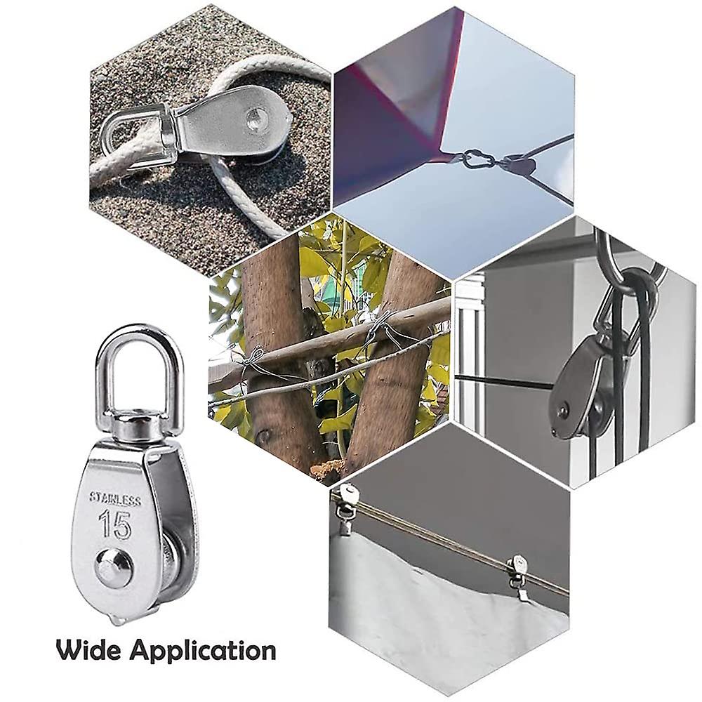 Block pulley, cable lifting pulley, fixed double A pulley, cable pulley ...