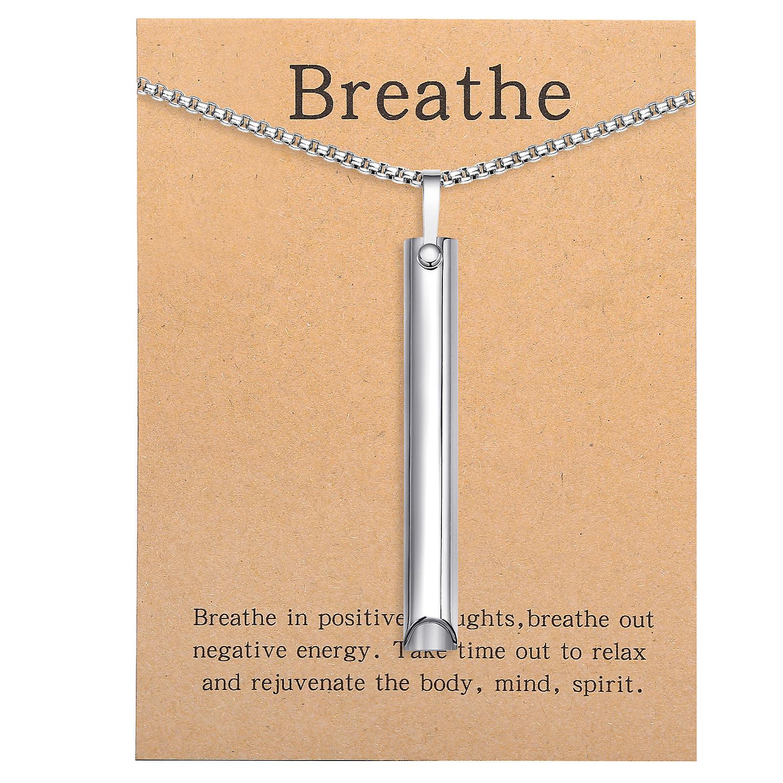 Quit smoking breathing necklace, anxiety relief necklace, e-cigarette ...