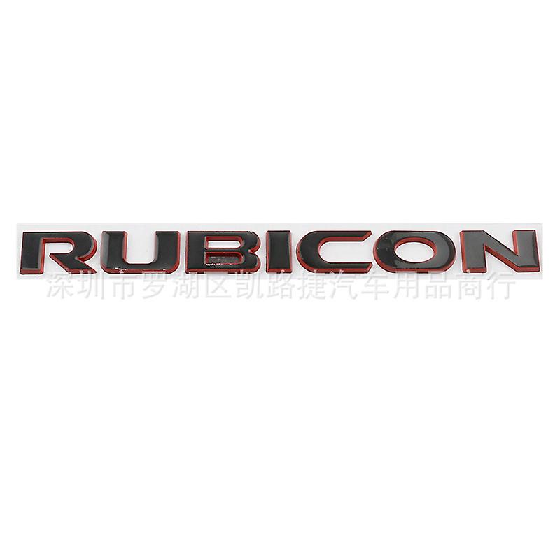 Car 3d Metal Rubicon Letter Logo Trunk Fender Badge Emblem Decals ...