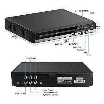 DVD Player 1080P HD Home DVD Player Box for TV All Region Free DVD CD ...