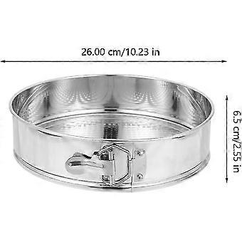 10 Inch Stainless Steel Springform Cake Pan with Removable Bottom ...