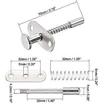Plunger Latches Spring-loaded Stainless Steel Spring 60mm-70mm Total ...