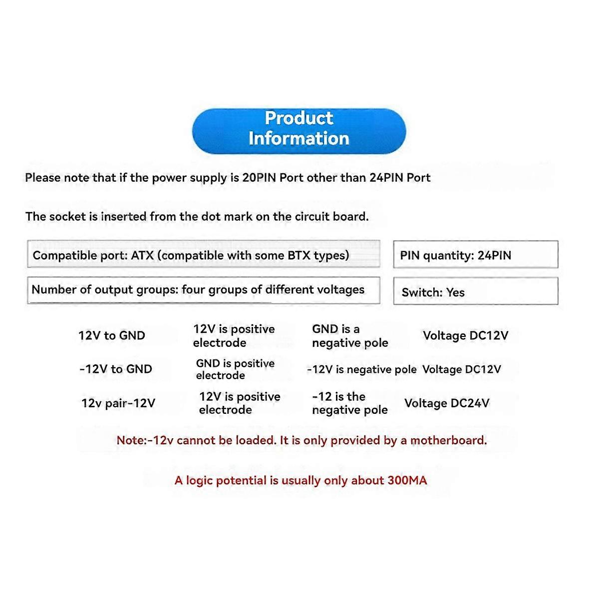 XH-M229 -M27 PC Desktop Chassis Power Supply ATX Adapter Takeout Board ...