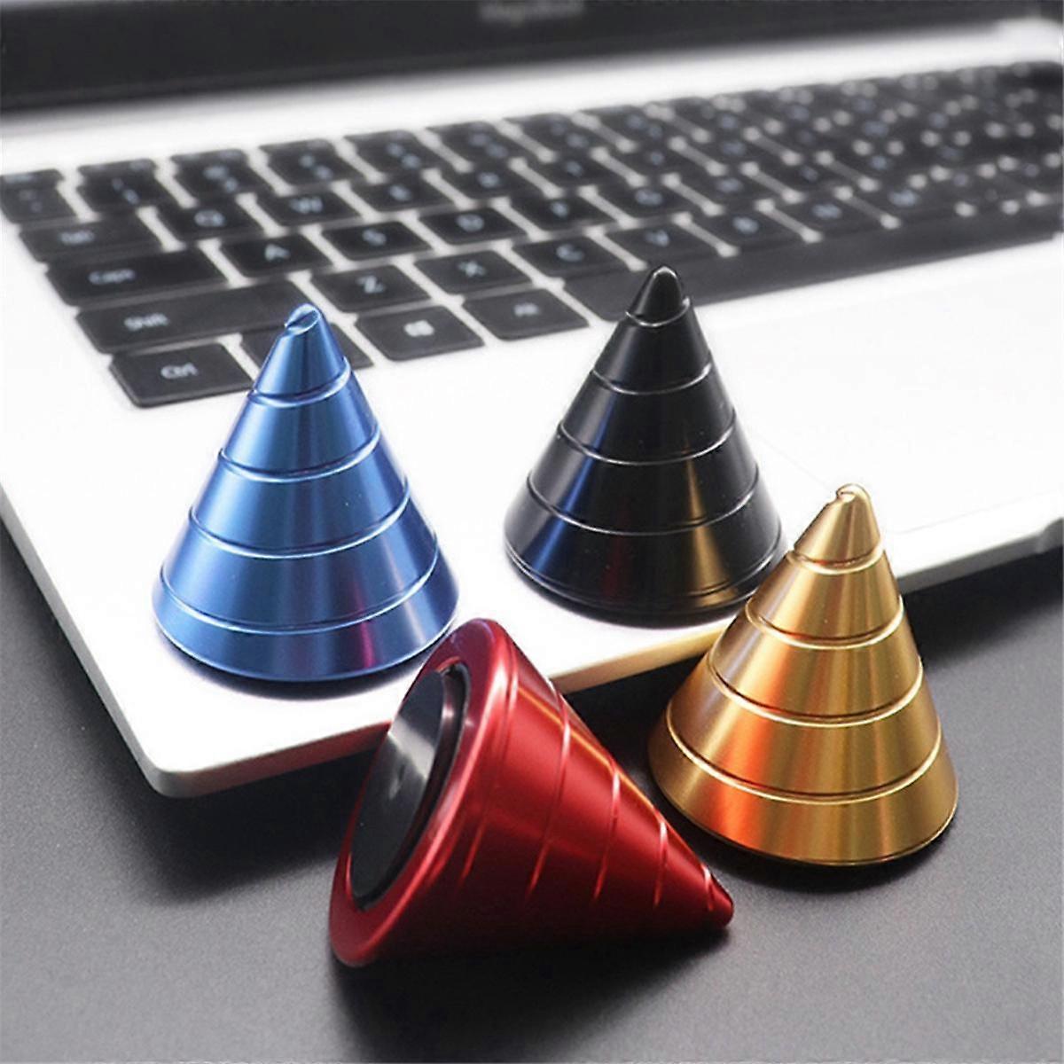 Table Fidget Toy Rotating Cone Gyroscope Office Desk Fidget Toy Optical ...