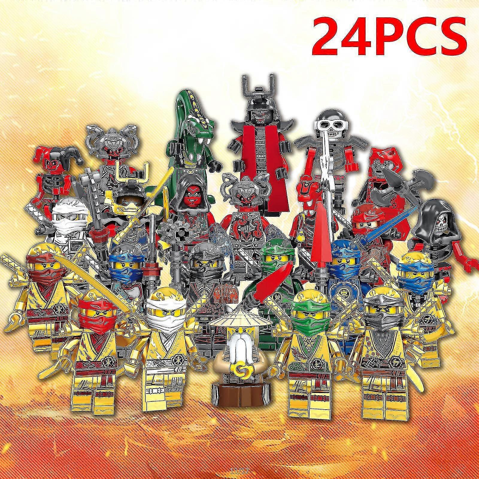 Set Of 24 Pcs Ninjago Mini Figures Kai Jay Sensei Wu Master New ...