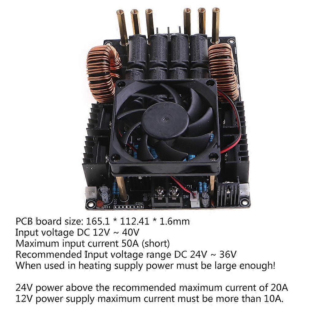 12-40V 1000W 50A Induction Heating Module ZVS Board Flyback Controller ...