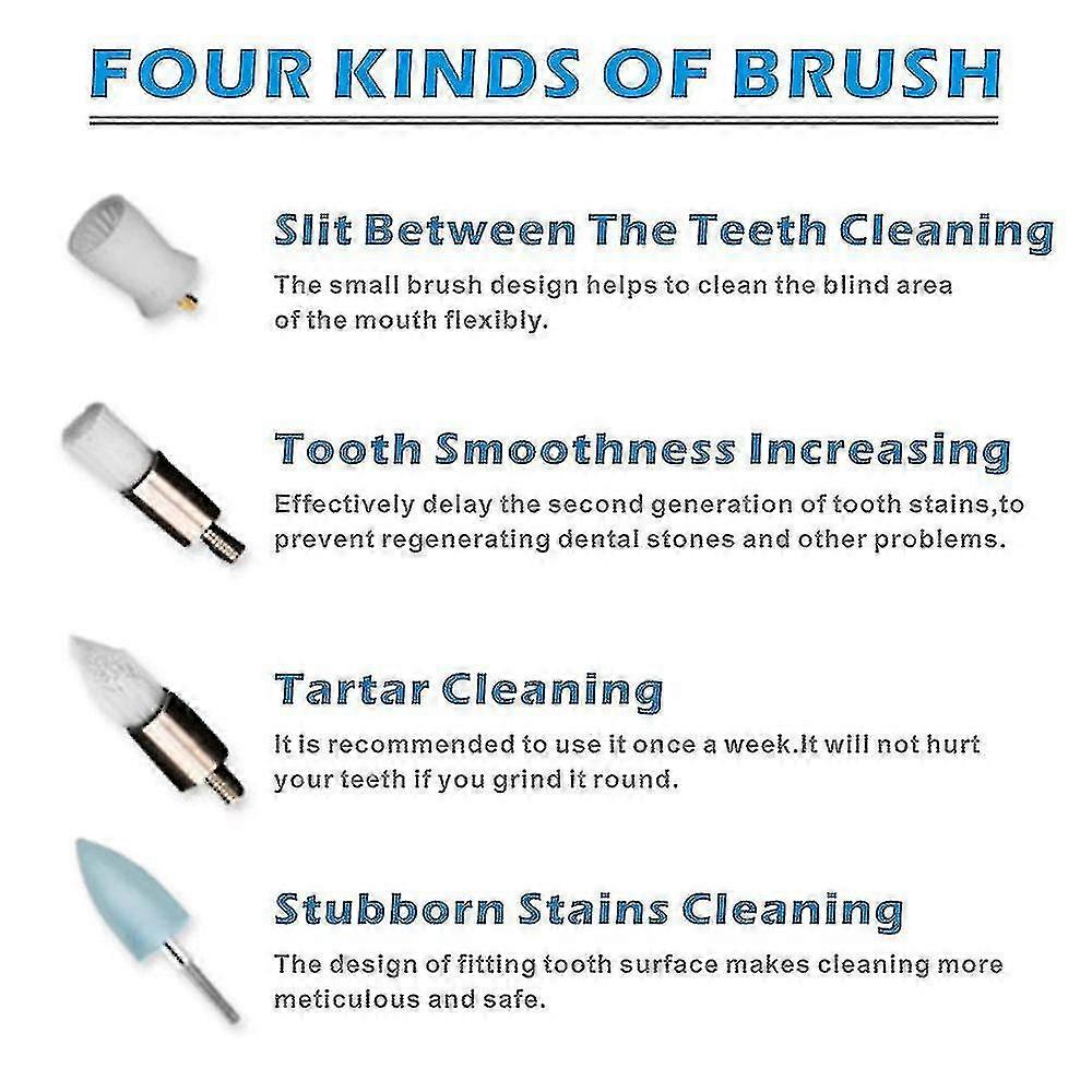 Multifunction Electric Tooth Polisher Dental Stain Plaque Remover Teeth ...