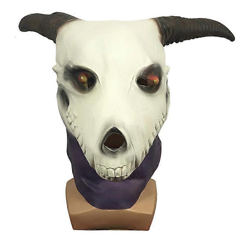 Rubber Goat Antelope Animal Head Mask Latex Sheep Mask Halloween Fancy ...
