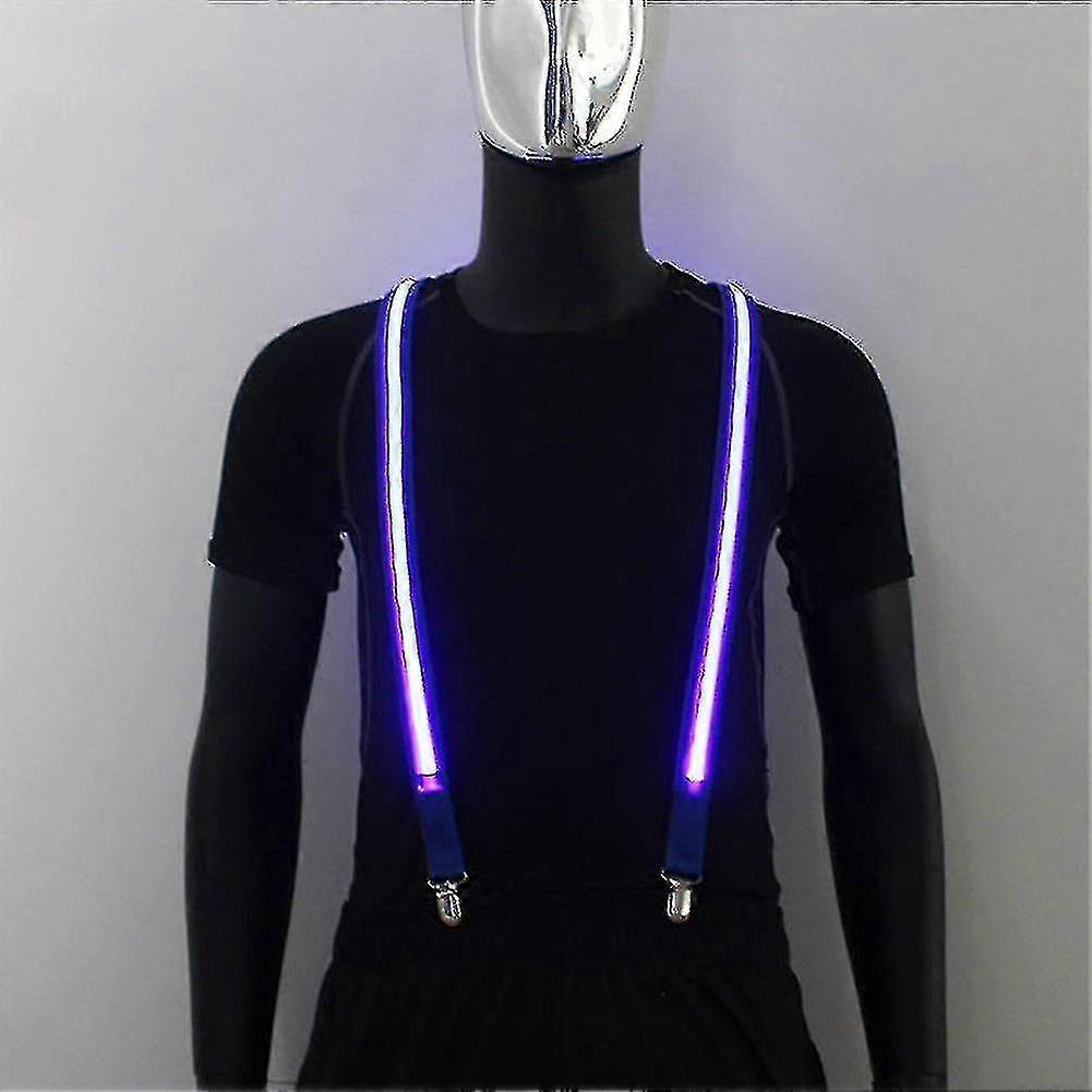 Light Up Men's Led Suspenders Bow Tie Perfect For Music Suspenders ...