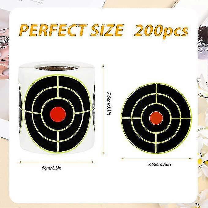 200 Sticky Shooting Targets, 76mm Shooting Target, Shooting Target ...