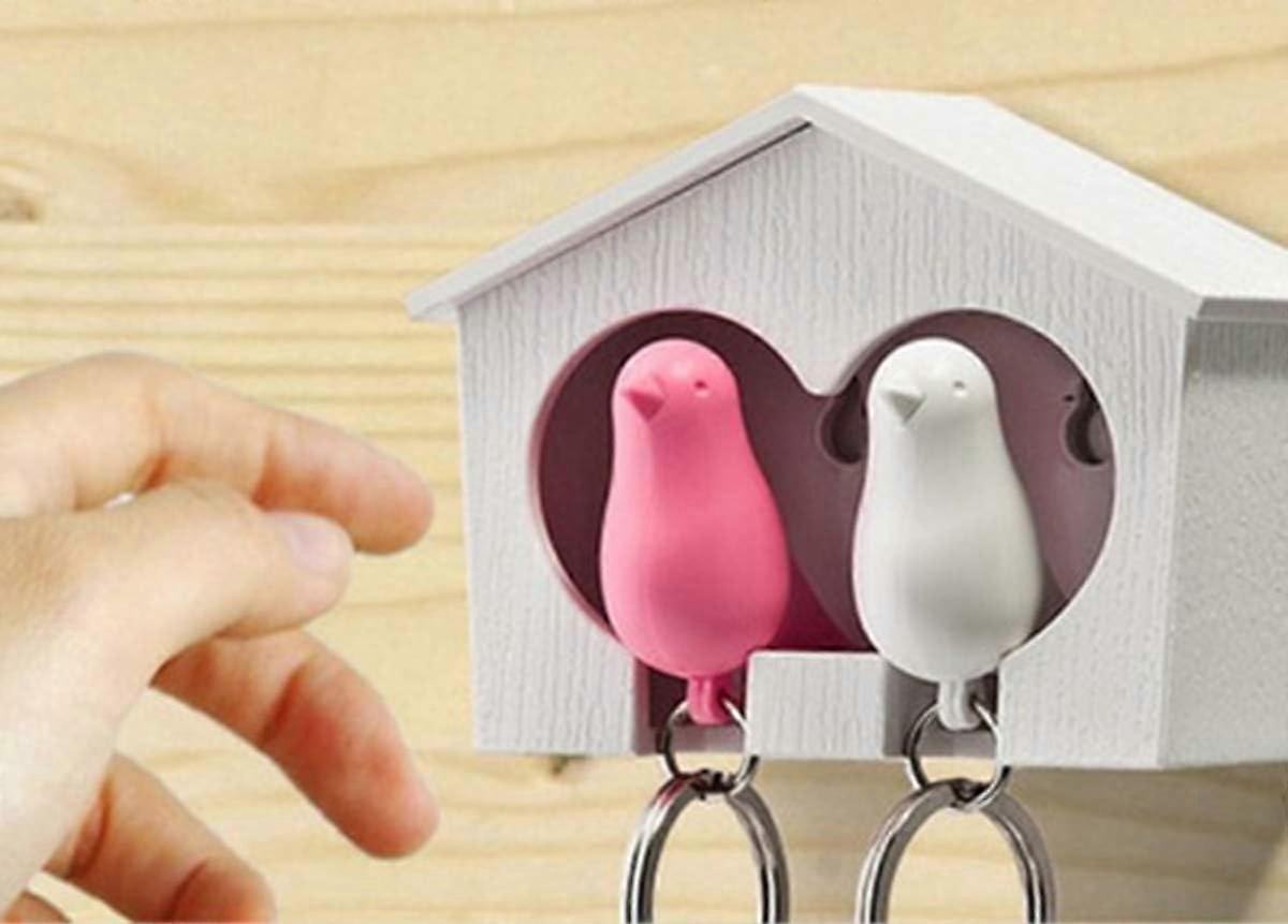 Novelty Duo Sparrow Bird House Key Holder & Sparrow Bird Key Ring ...