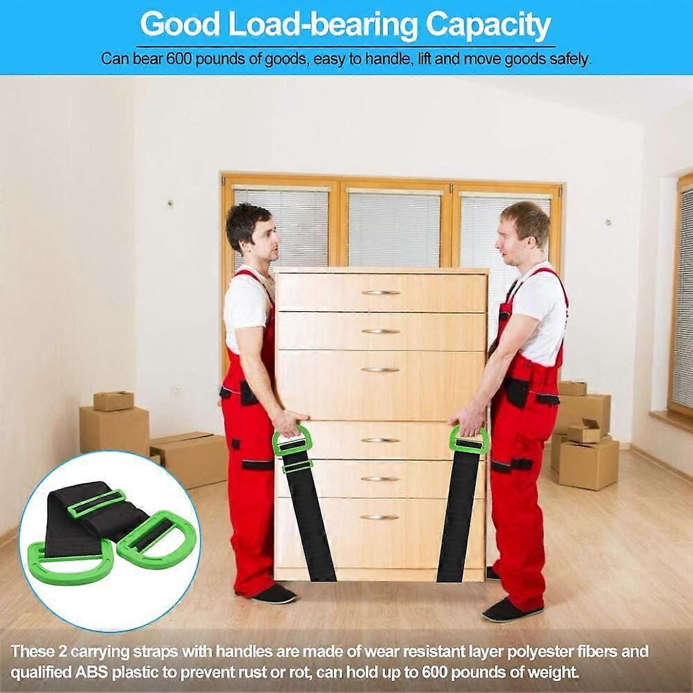 Pack Heavy Duty Carrying Straps Furniture Carrying Straps Load 600 ...
