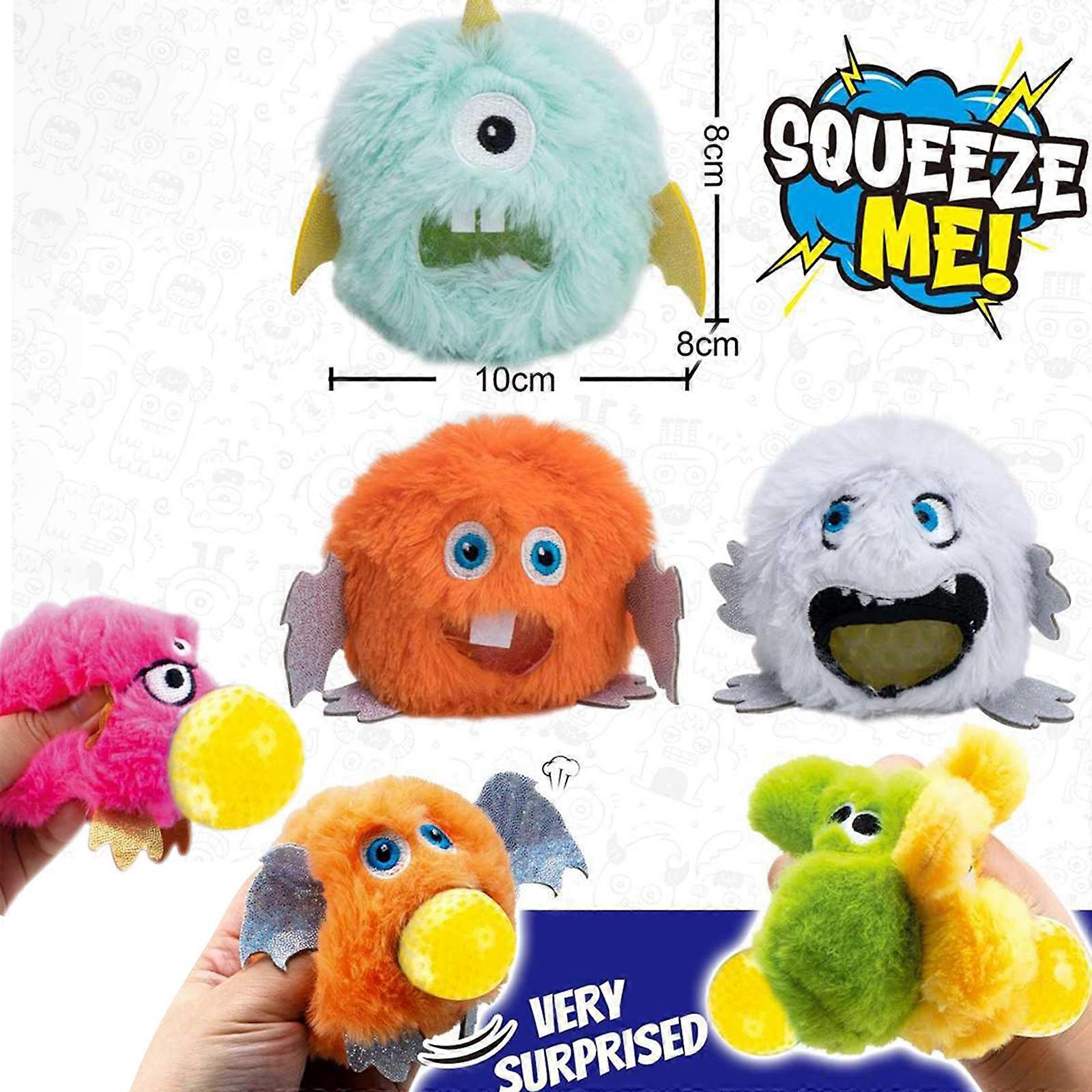 Squishy Plush Scary Monsters Stress Balls Squeeze&Spews Out Balls ...