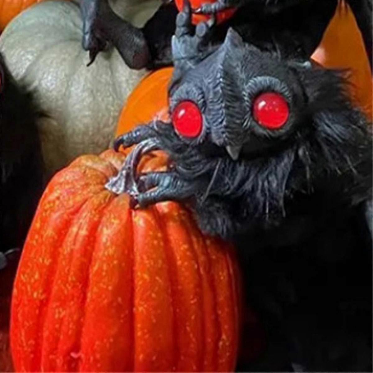 1Pc Cute Resin Plush Mothman Baby Statue,Poseable Art Ornament Perfect ...