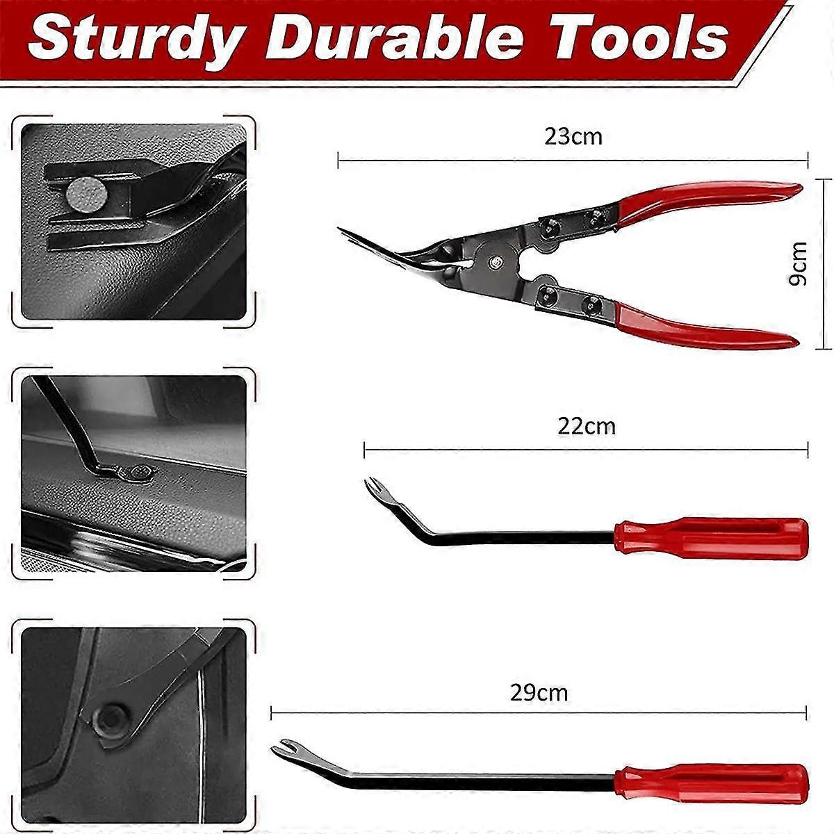 Auto Interior Disassembly Kit Car Plastic Trim Removal Tool Car Clips Puller Diy Panel Tools For ...